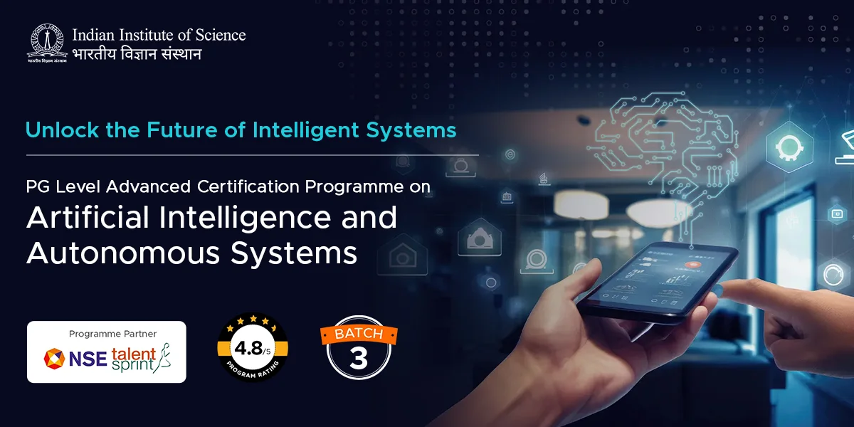 Artificial Intelligence and Autonomous Systems Course at IISc