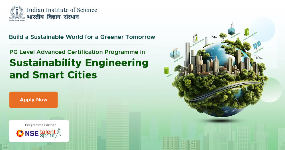 PG Level Certification Course in Sustainable Engineering and Smart Cities